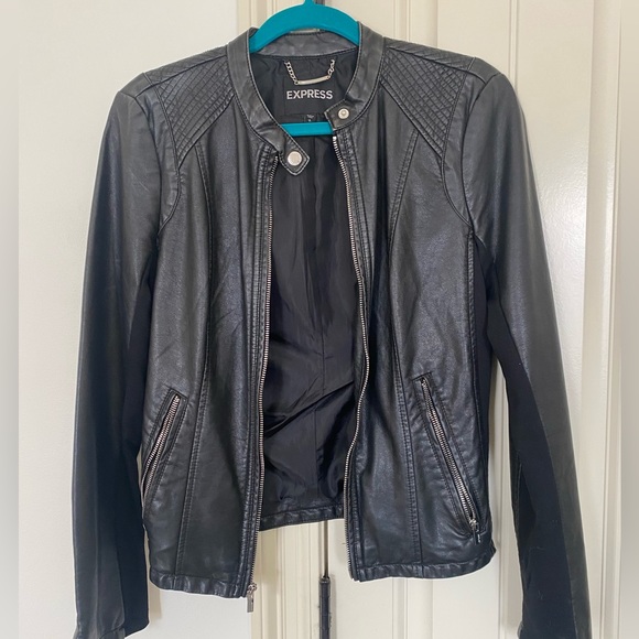 Express | Jackets & Coats | Express Faux Leather Jacket | Poshmark